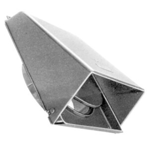 White Plastic Wall Cap w/ Damper - Southwark Metal Mfg. Co.